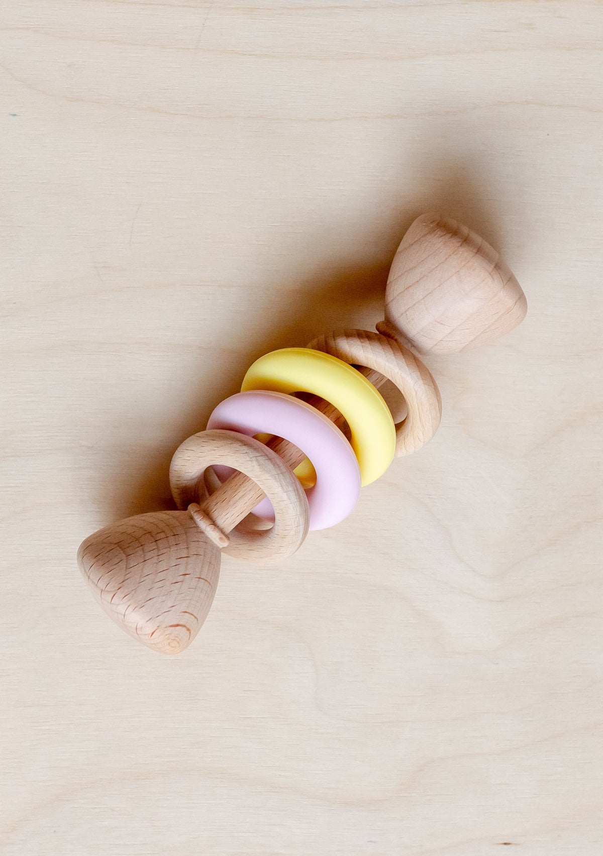Organic Wooden Rattle Pink – TBCo
