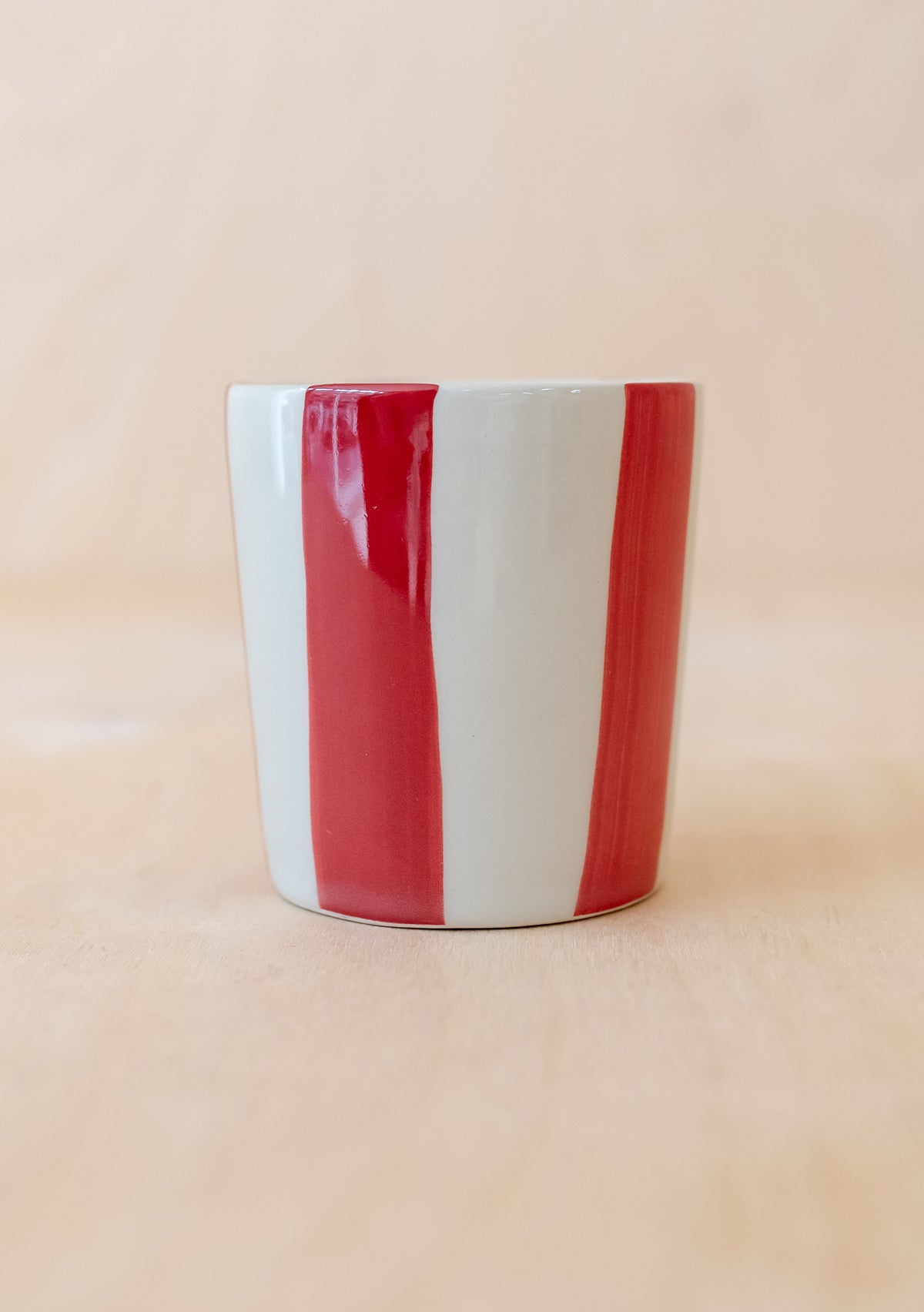 Red Stripe Hand-Painted Mug – TBCo