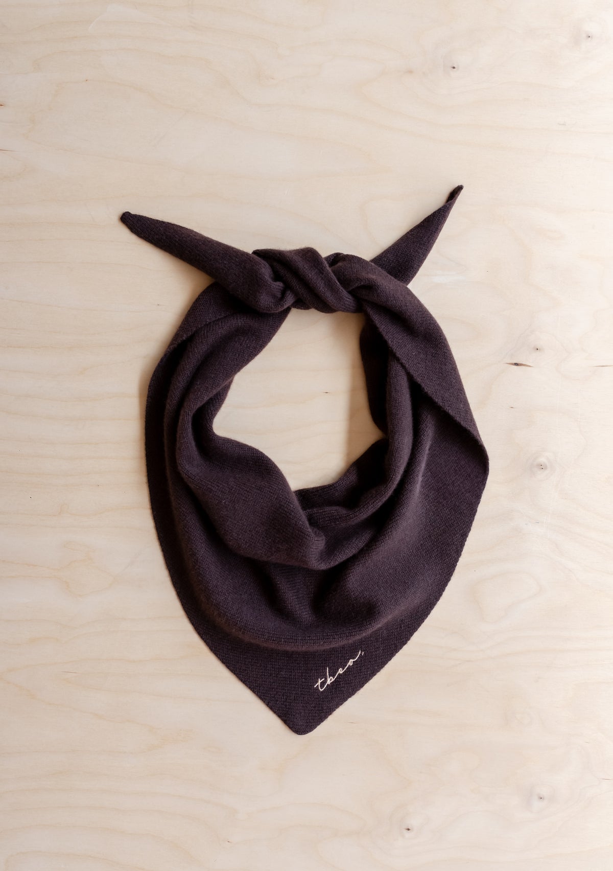 Merino Wool Triangle Scarf in Brown – TBCo